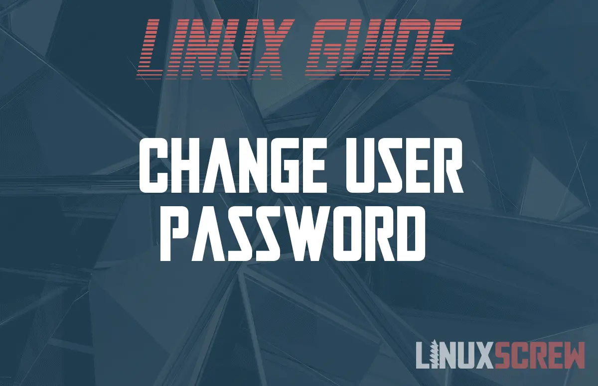 Linux Change User Password (passwd)