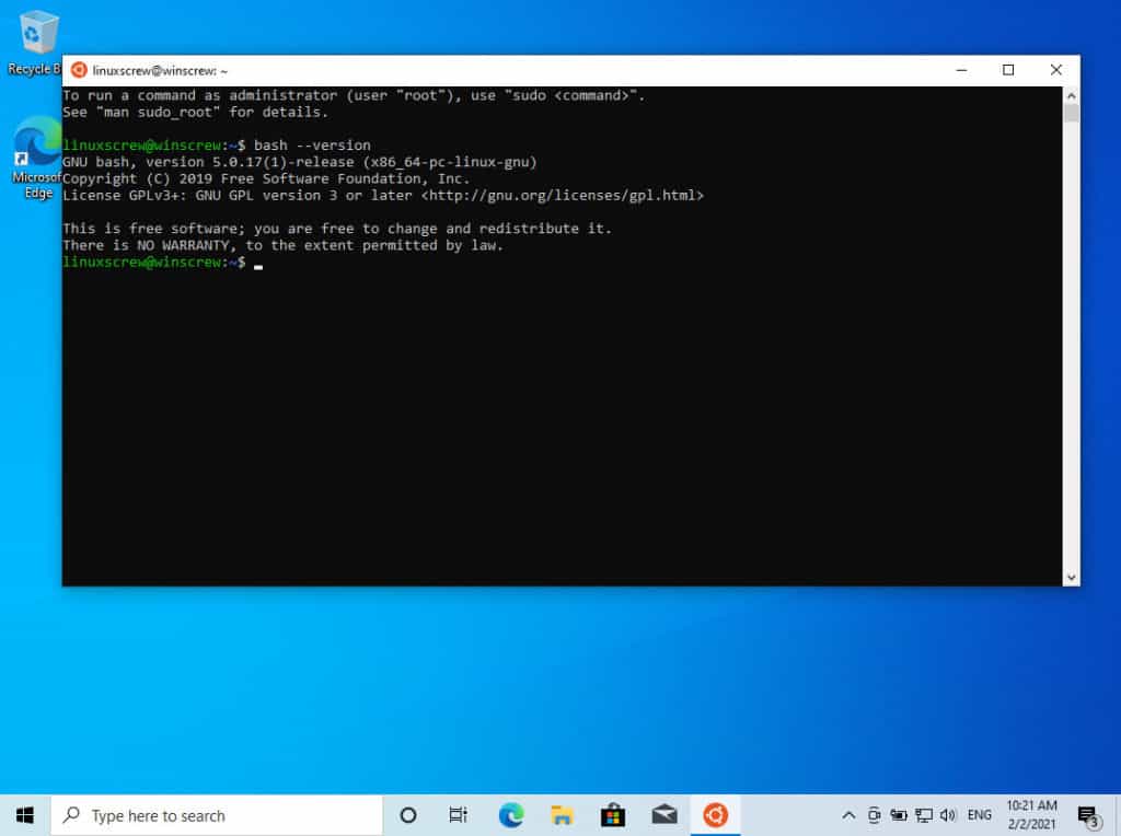 How to Install & Use Bash (Linux Shell) on Windows 10 [Tutorial]