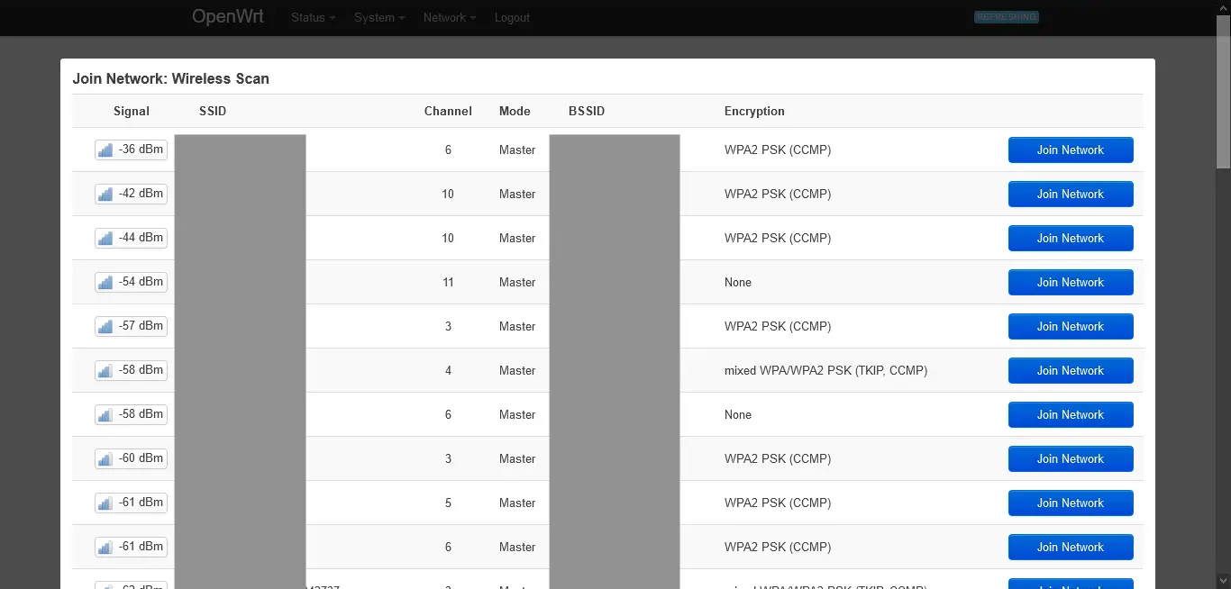 OpenWrt: Set up a Basic Network Including WiFi Bridge, IP Address, DHCP